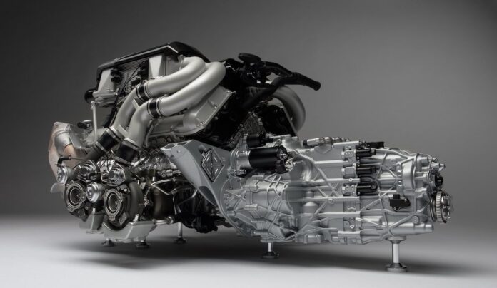 Bugatti Chiron Engine And Gearbox By Amalgam