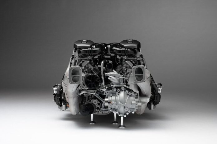 Bugatti Chiron Engine And Gearbox By Amalgam