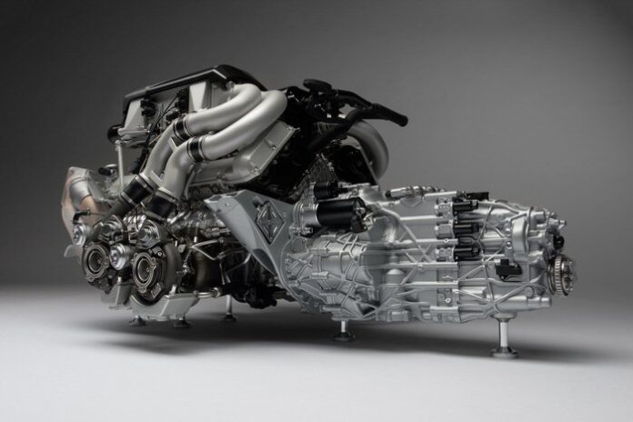 Bugatti Chiron Engine And Gearbox By Amalgam