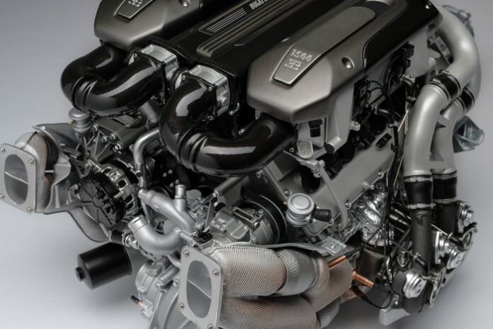 Bugatti Chiron Engine And Gearbox By Amalgam