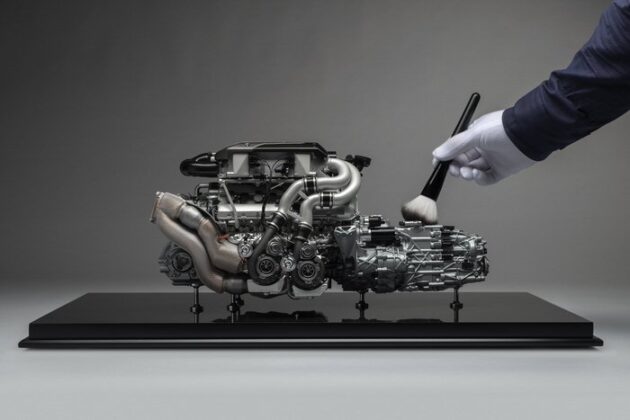 Bugatti Chiron Engine And Gearbox By Amalgam