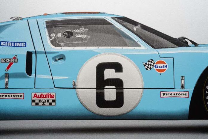 Amalgam Collection X Alan Thornton: Ford GT40 Art Screen Print ...